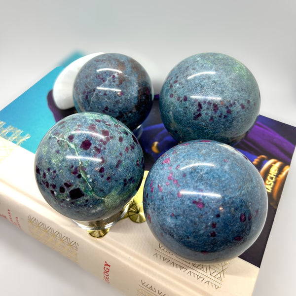 Ruby Kyanite Sphere – The Blessed Crystal Co.